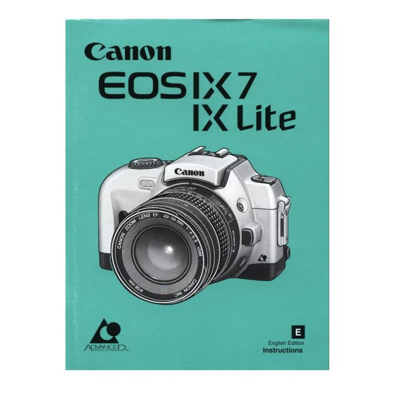 Canon EOS IX7 IX Lite Owners Manual | USCamera Downloads