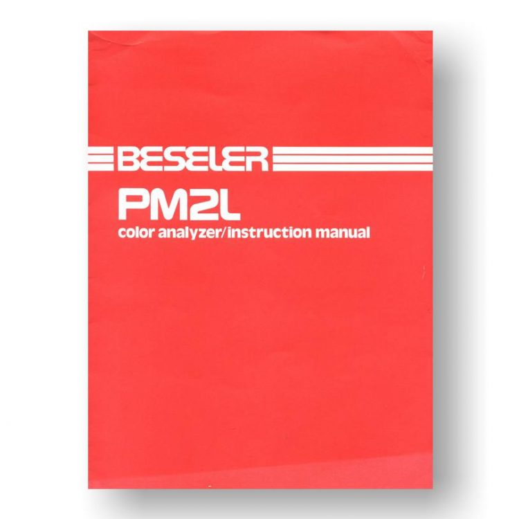Beseler PM2L Color Analyzer Owners Manual | USCamera Downloads