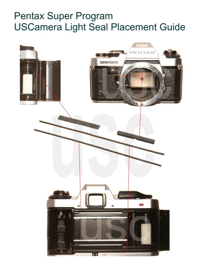 Pentax Super Program Light Seal Placement Guide | USCamera ...