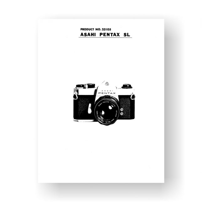 Pentax SL Parts List Exploded Views | SLR Film Camera | USCamera