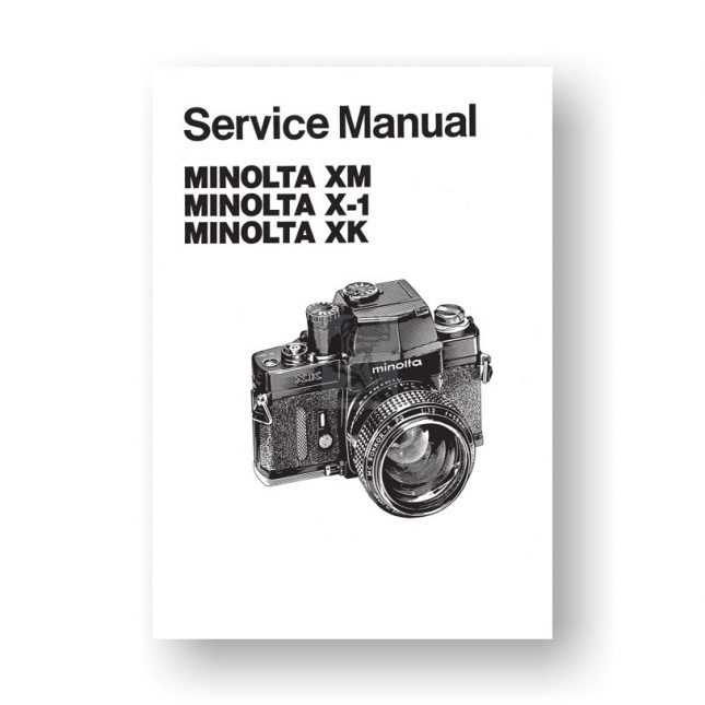 Minolta XK Service Manual Parts List | USCamera Service Manuals