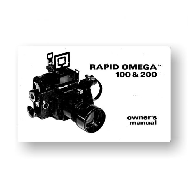Rapid-Omega 100 200 Owner's Manual | Film Cameras| USCamera Dow...