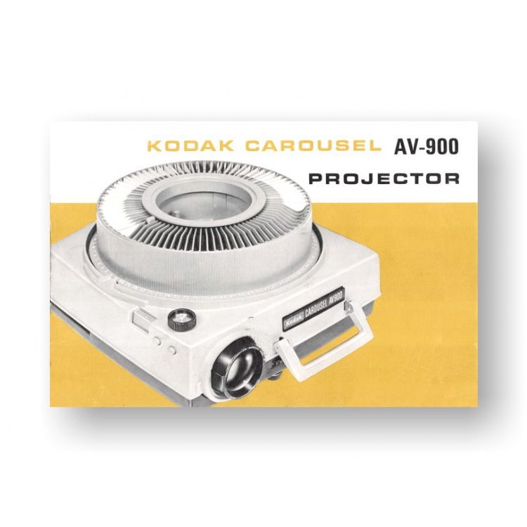 Kodak Carousel AV-900 Owners Manual | 35mm Slide Projector