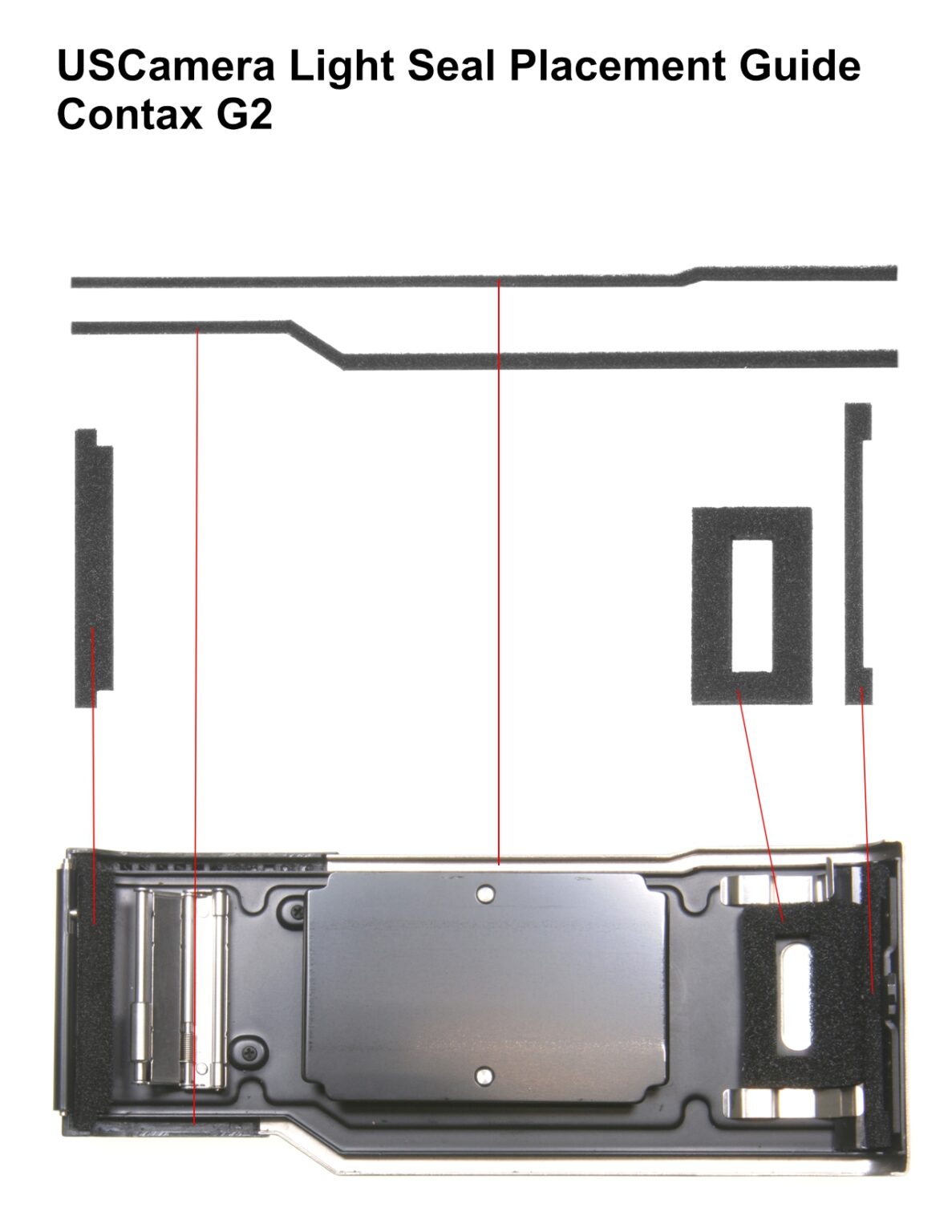 Contax G2 Light Seal Placement Guide | Light Seal Installation