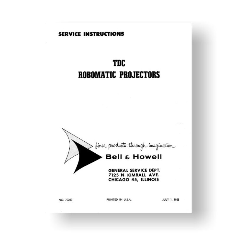 Bell & Howell TDC Robomatic Service 765A1 765A6 765A11 | USC