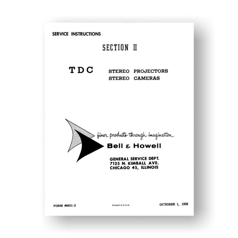 Bell & Howell TDC Section III Service Instruction | Exploded Views