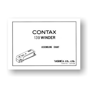 Contax 139 Winder Parts List Exploded Views | USCamera