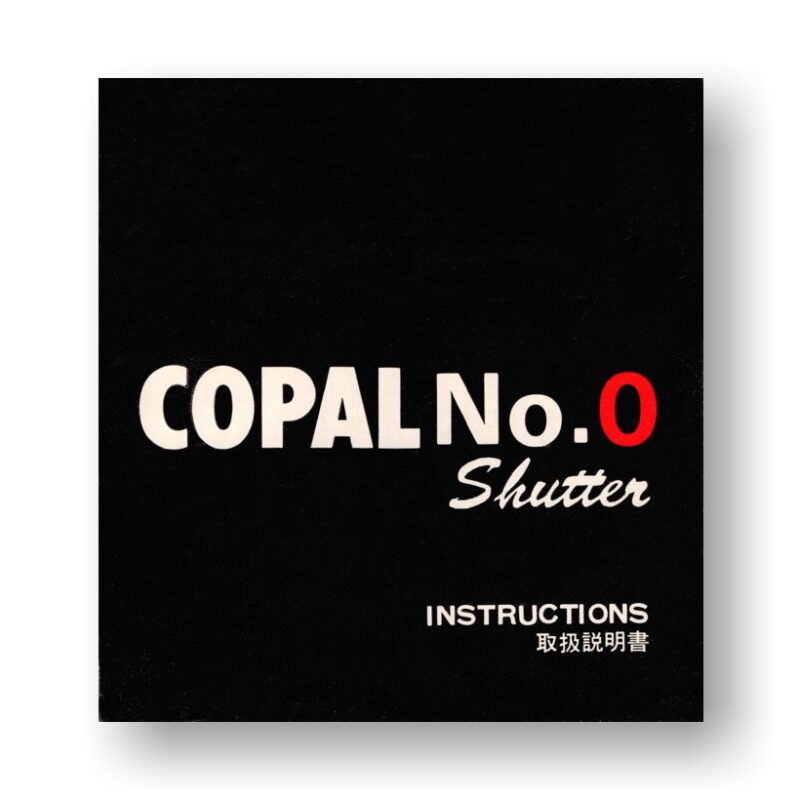 Copal No.0 Shutter Instructions | USCamera User Instructions